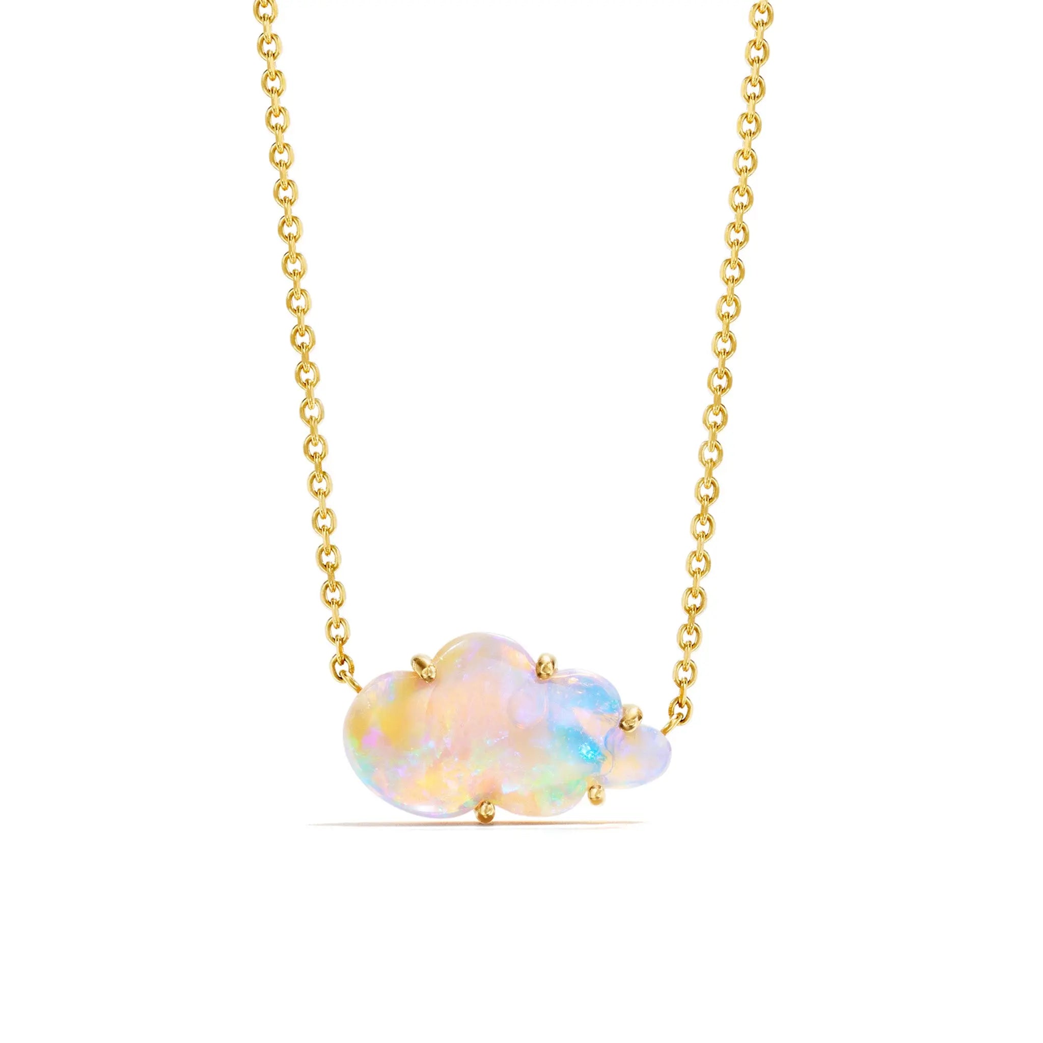 Wonderland Cloud Opal Necklace - 18k Gold - Mimi So
