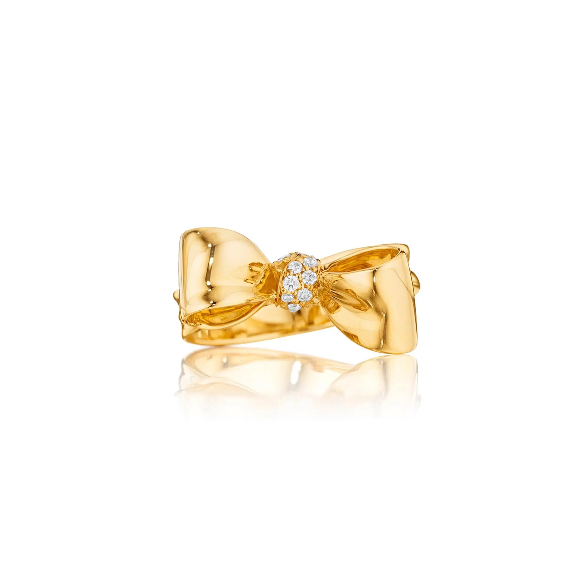 Petite Diamond Bow Ring | Mimi So